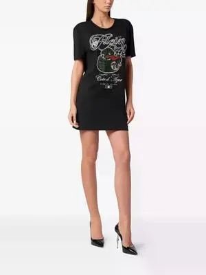 Philipp Plein Logo-print Mini Dress