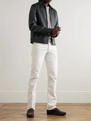 TOM FORD Slim-fit Straight-leg Selvedge Jeans - Neutrals