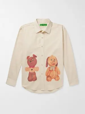 SMALL TALK Printed Cotton-poplin Shirt