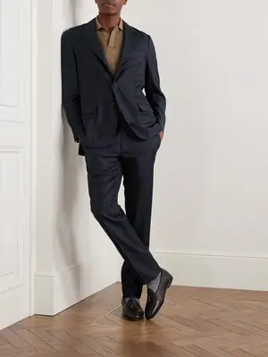 Rubinacci Unstructured Wool-twill Suit Jacket