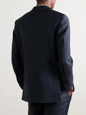 Rubinacci Unstructured Wool-twill Suit Jacket