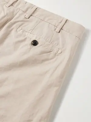 Peter Millar Somerset Slim-fit Stretch Cotton And Linen-blend Trousers