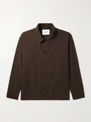 Nn07 Zander 1924 Striped Seersucker Overshirt