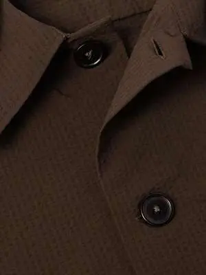 Nn07 Zander 1924 Striped Seersucker Overshirt