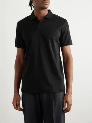 Nn07 Paul 3525 Organic Cotton Polo Shirt - Black