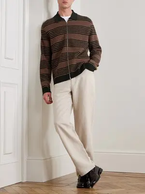 Mr P. Edward Straight-leg Linen And Cotton-blend Trousers - Neutrals