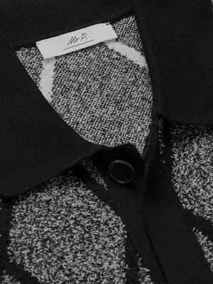 Mr P. Jacquard-knit Organic Cotton-blend Terry Shirt