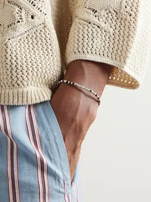 MIKIA Sterling Silver Beaded Bracelet