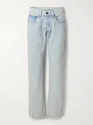 Khaite Callum Mid-rise Straight-leg Jeans - Blue