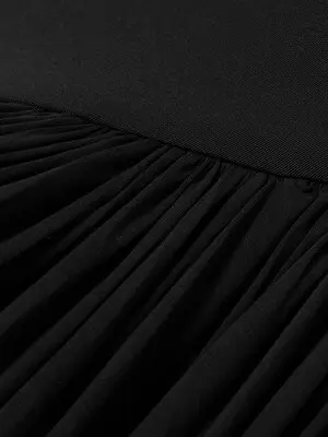 ABADIA Gwen One-shoulder Maxi Dress - Black