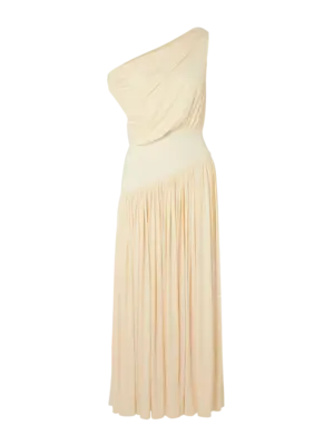 ABADIA One-shoulder Maxi Dress - Neutrals