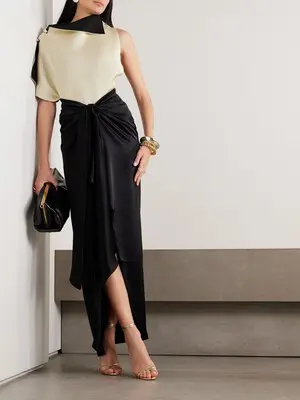 Galvan De Lovie Asymmetric Maxi Skirt