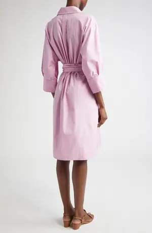 Max Mara Tabata Belted Cotton Shirtdress