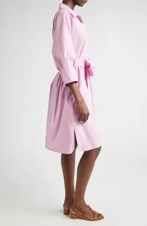 Max Mara Tabata Belted Cotton Shirtdress