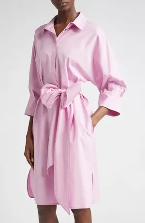 Max Mara Tabata Belted Cotton Shirtdress