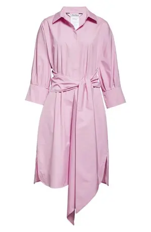 Max Mara Tabata Belted Cotton Shirtdress