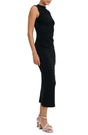 MARCELLA Huron Ruched Sleeveless Dress