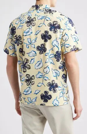 Paul Smith Casual Fit Floral Button-up Shirt - Yellow