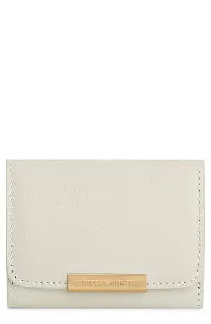 Rebecca Minkoff Insider Compact Leather Wallet - Porcelain