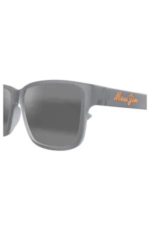 Maui Jim 58mm Rectangular Sunglasses - Matte Transparent Grey/ Grey