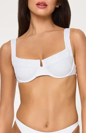 L*Space Mako Underwire Bikini Top - White