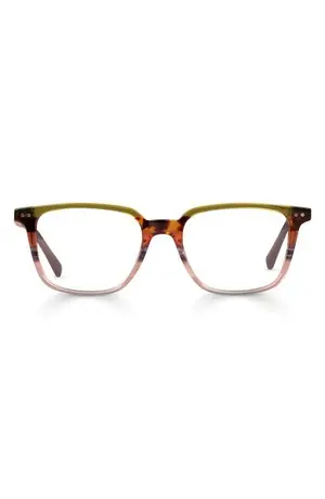 Eyebobs Eyebobs C Suite 50mm Blue Light Blocking Reading Glasses Earth Tone Stripe / Blue Grey