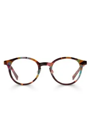 Eyebobs Eyebobs 45mm Round Reading Glasses Rainbow Tortoise / Gold