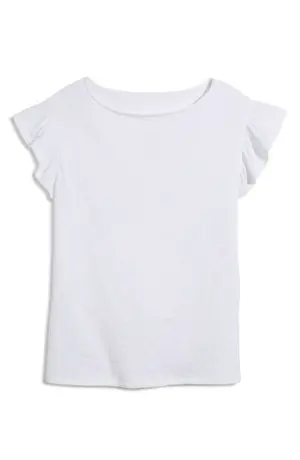 Vineyard Vines Flutter Sleeve Cotton T-shirt - White Cap