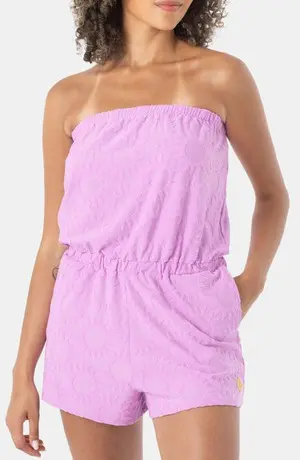 Roxy Special Feeling Strapless Cover-up Romper - Lilac