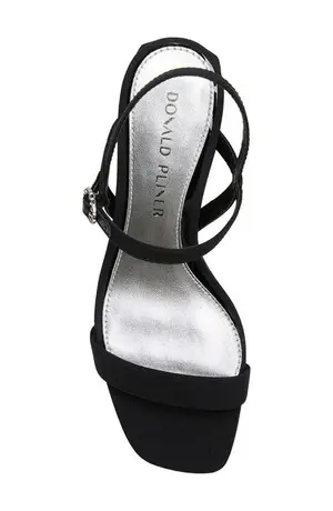 DONALD PLINER Block Heel Sandal - Black