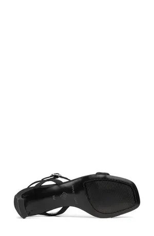 DONALD PLINER Block Heel Sandal - Black