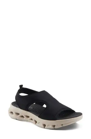 SPRING STEP SHOES Guzman Platform Wedge Sandal - Black