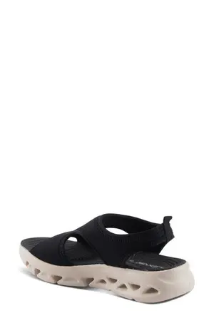 SPRING STEP SHOES Guzman Platform Wedge Sandal - Black