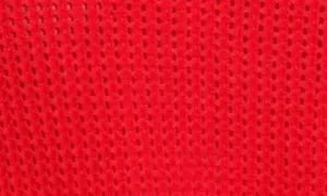 APNY Open Stitch Quarter Zip Sweater - Red