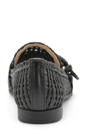 CHARLES DAVID Follies Raffia Loafer - Black