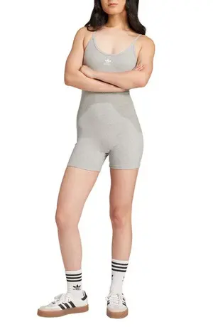 Adidas Originals By Alexander Wang Essentials Rib Romper - Mgreyh