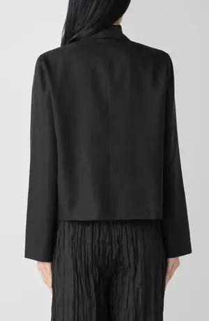 Eileen Fisher Shawl Collar Double Breasted Jacket