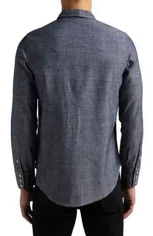 LEEM 101 Western Chambray Snap-up Shirt - Dry
