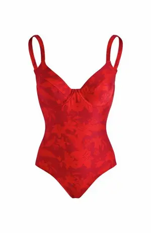 Vilebrequin Flower Power Underwire One-piece Swimsuit - Lipstick
