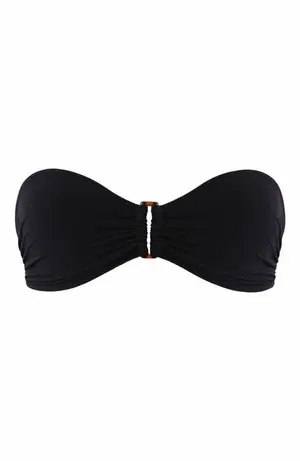 Vilebrequin Solid Ring Bandeau Bikini Top - Noir