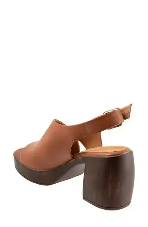 Eos Spicer Slingback Platform Sandal - Brandy