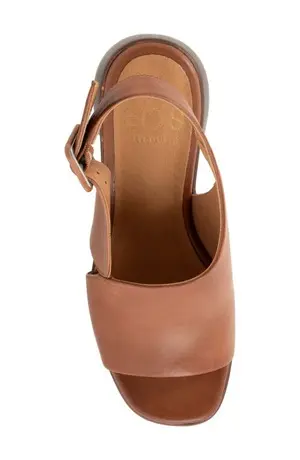 Eos Spicer Slingback Platform Sandal - Brandy