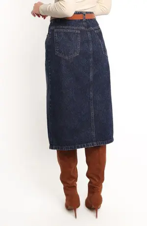 PETAL & PUP Starcie Denim Midi Skirt