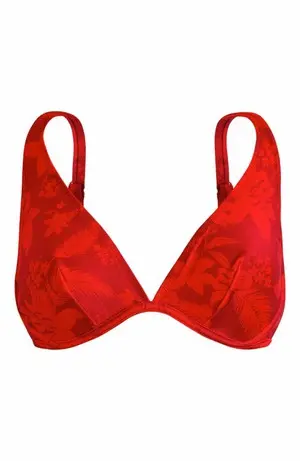Vilebrequin Flower Power Underwire Bikini Top - Lipstick