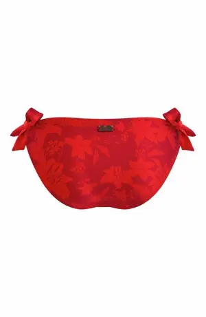 Vilebrequin Flower Power Side Tie Bikini Bottom - Lipstick