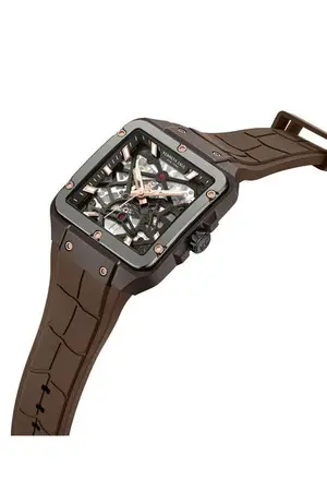 KENNETH COLE Automatic Strap Watch - Brown
