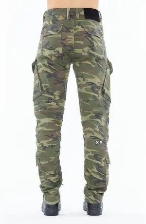 CULT OF INDIVIDUALITY Rocker 606 Cargo Jeans - Camo