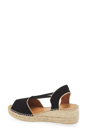 TONI PONS Bilda Espadrille Wedge Sandal - Black