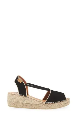 TONI PONS Bilda Espadrille Wedge Sandal - Black