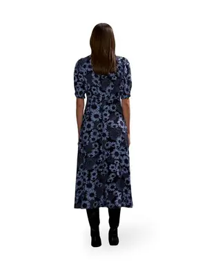 RO&ZO Daisy Print Ruched Front Dress
